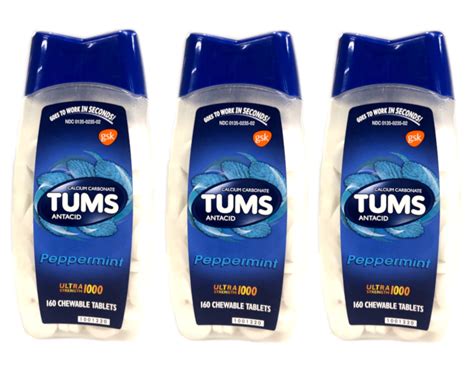 Tums Ultra Strength 1000 Antacid Stomach Relief Acid Medicine