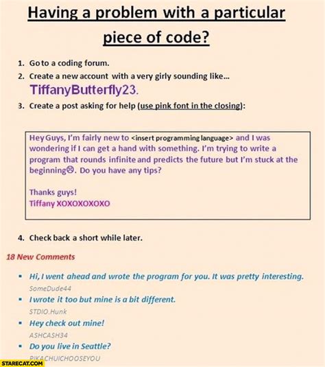 Having A Problem With Code Create New Account With Girly Sounding Ask For Help StareCat
