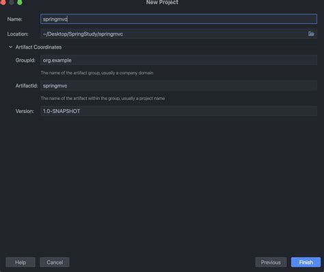 Intellij 에서 Spring Mvc 프로젝트 생성
