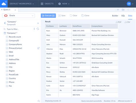 Online Oracle Query Builder SQL Editor