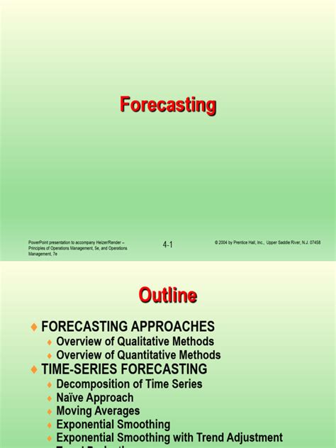 Forecasting | PDF | Forecasting | Time Series