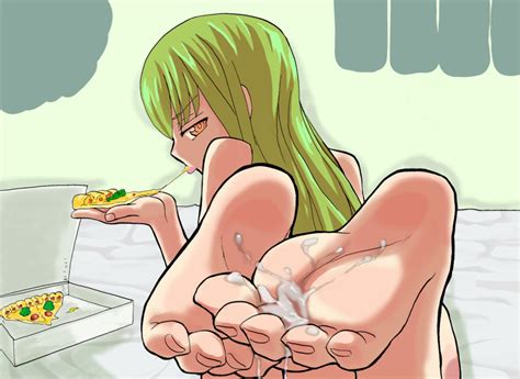 rule 34 barefoot blonde hair c c casual code geass cum cum on body