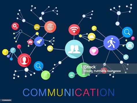 벡터 소셜 네트워크통신 글로벌 컴퓨터 네트워크에서 파란색 배경에 온라인 개념에 대한 스톡 벡터 아트 및 기타 이미지 개념 공동체 남자 Istock