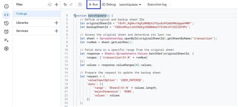 copying data between gsheets with app script