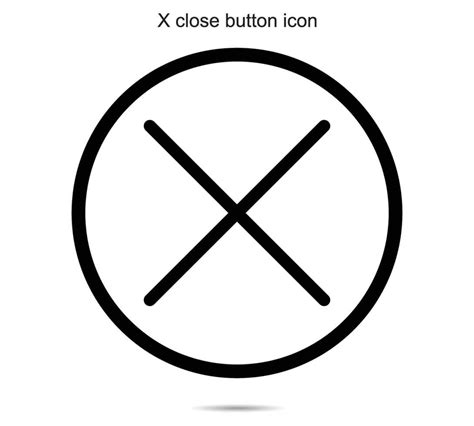 X Close Button Icon 27862526 Vector Art At Vecteezy
