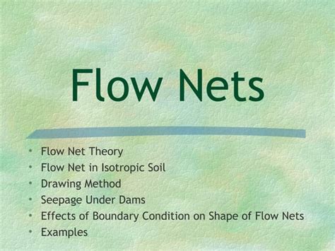 Geotechnical Engineering I [lec 27 Flow Nets] Ppsx