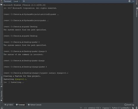 Cant Run Pipenv Install Django21 In Powershellcmd Either Why