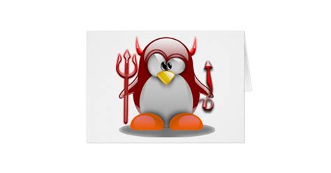 Devil Tux Linux Tux Zazzle