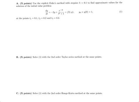 Solved Numerical Analysis Using Explicit Eulers Method