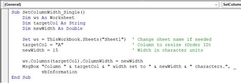 How to Change Column Width in Excel VBA (3 Simple Methods) - Excel Insider