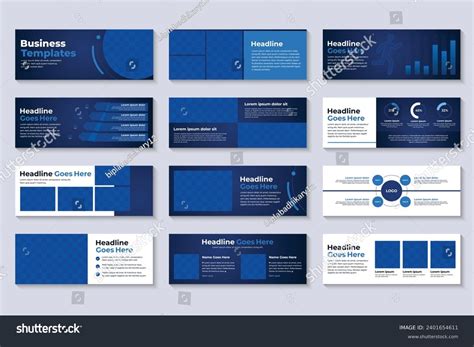Vector Business Presentation Powerpoint Template Stock Vector Royalty
