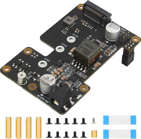Geekworm X1012 Pcie To M2 Hat Key M Nvme Ssd And Poe