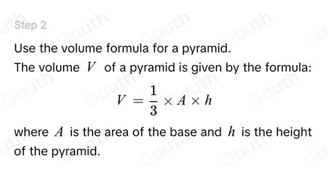 solved the volume of a pyramid whose base is a right triangle is