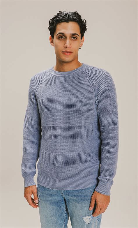 Suéter Azul Fit Regular Para Hombre Canda México