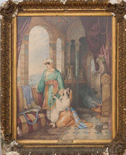 William Warman Active C 1915 A Couple In An Interior Sold At Auction On 28th April Stair