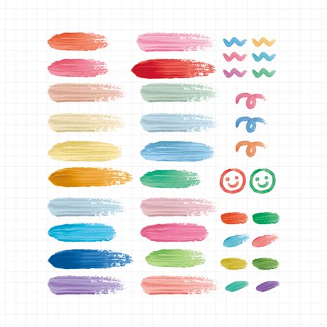 물감 포인트 스티커