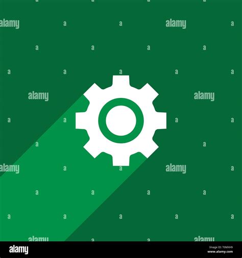 Setting Icon Flat Style Design Vector Stock Vector Image Art Alamy