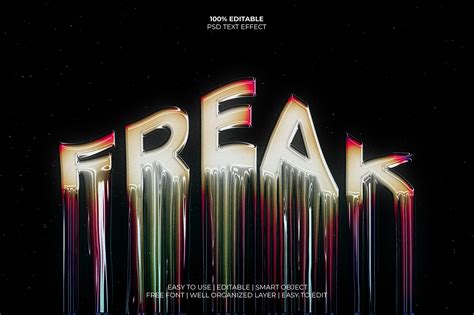 Glossy Melting Text Effect On Behance