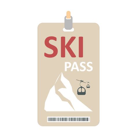 Ski Lift Ticket Illustrations Royalty Free Vector Graphics And Clip Art