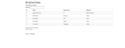 C How To Return The View With JSON Result Stack Overflow