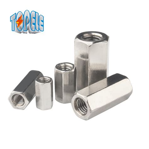 Threaded Rod Steel Coupling Nuts Anchor Bolt Nut Coupling Hex Nut Thread Rod Coupler And Hex