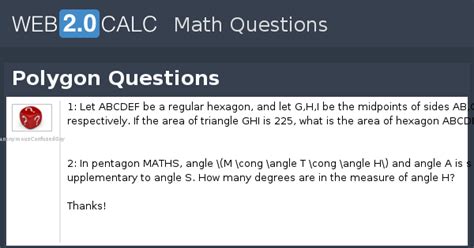 View Question Polygon Questions