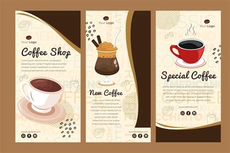 커피 숍 포스터 템플릿 무료 벡터