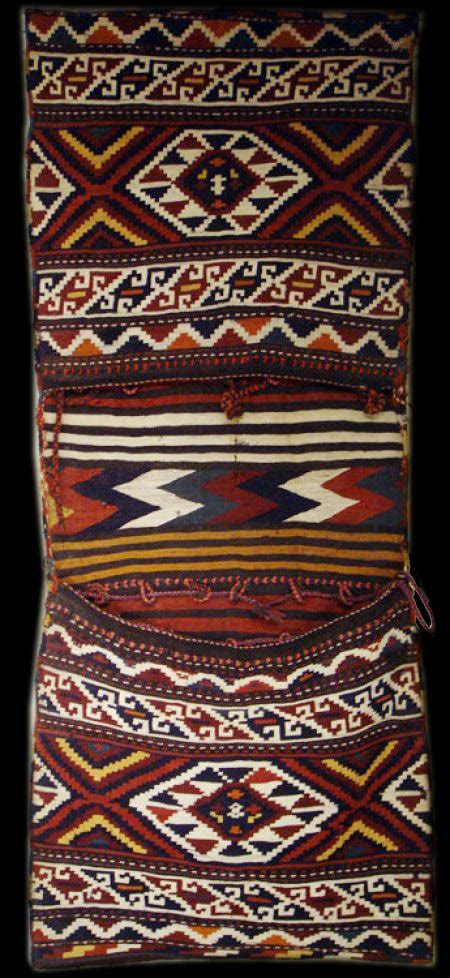 Antique Shirvan Khorjin Double Bag