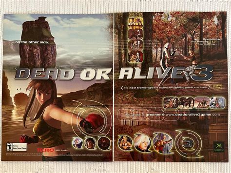 Dead Or Alive 3 Xbox Original Vintage Advertisement Print Ads