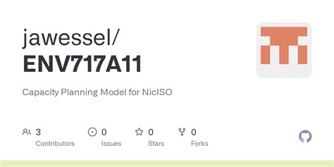 Github Jawesselenv717a11 Capacity Planning Model For Niciso