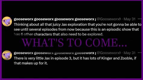 Gooseworx Talks About Characters Spotlight In Future Episodes The