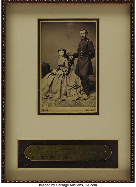 Brigadier General George A Custer And Elizabeth Libby Custer Lot 72057 Heritage Auctions
