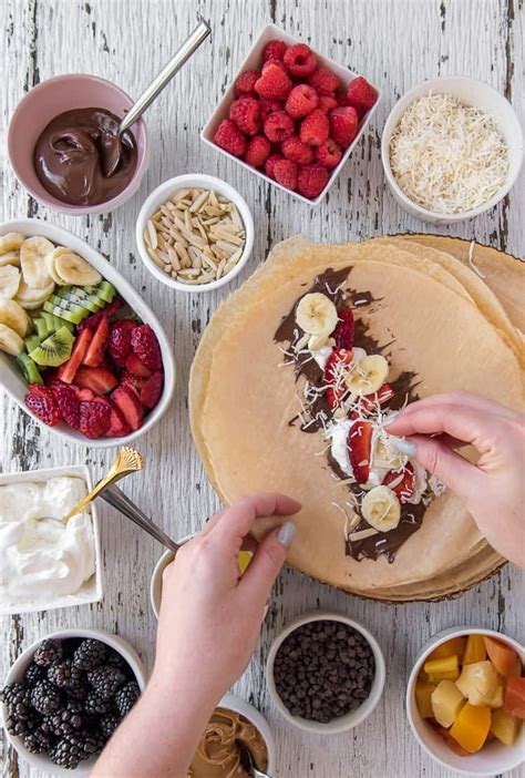 Crepe Bar Ideas Brunch Party Crepes Bar Ideas