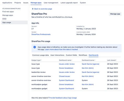 Explore App Usage Administering Jira Applications Data Center And