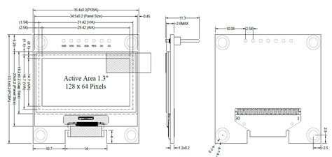 1 3inch 128x64 oled display module with pcb 7pin spi oled module buy