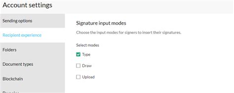 can you disable sign type