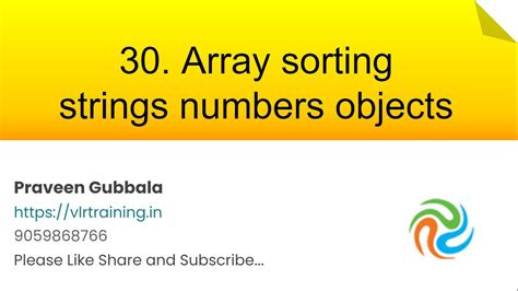 Array Methods Include Indexof Javascript Foundation Training Videos