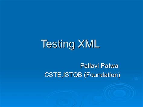 testing xml ppt web design and html internet
