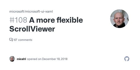 A More Flexible Scrollviewer · Issue 108 · Microsoftmicrosoft Ui Xaml