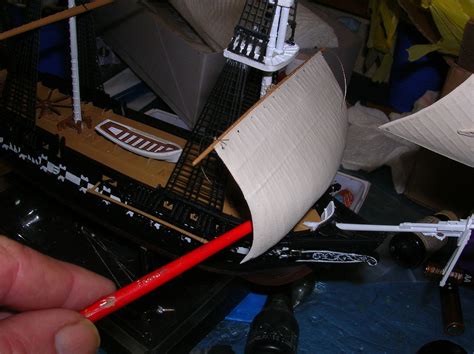 How To Make Sails Look Full Masting Rigging And Sails Nautical Research Guild S Model