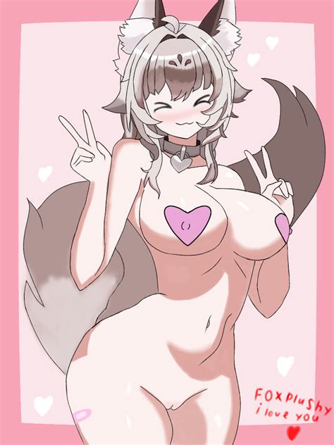 Rule 34 Big Breasts Cute Ears Up Female Female Focus Female Only Fox Ears Fox Girl Fox Tail