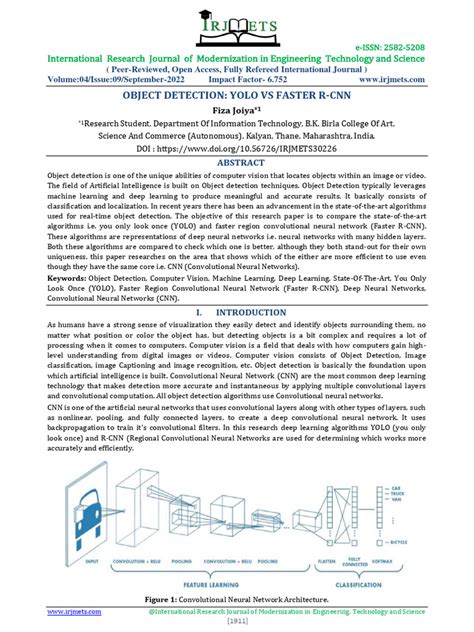 Yolo Vs Rcnn Pdf Deep Learning Artificial Neural Network