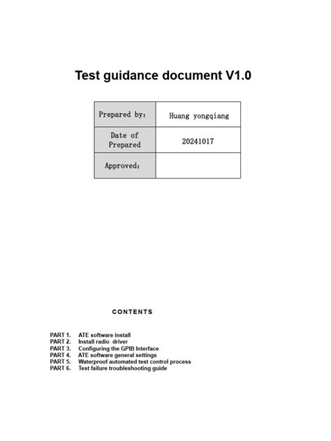 Test Guidance Document V1 0 Pdf Device Driver Usb