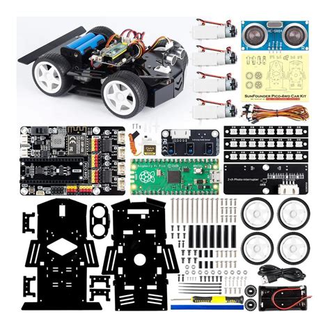 4wd Robot Car Kit Raspberry Pi Pico Rasppishop Raspberry Pi Boa