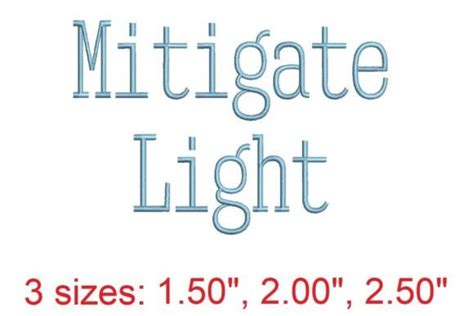 mitigate lt embroidery font · creative fabrica