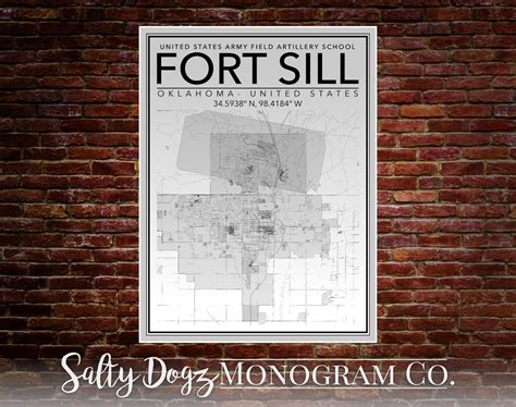 Digital Download 18x24in Print Of Us Army Base Fort Sill Oklahoma