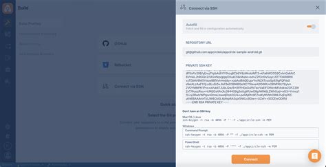 connecting to private repository via ssh appcircle docs