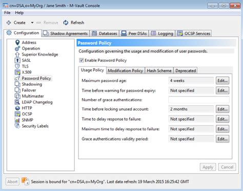 Password Policy For Directories Isode