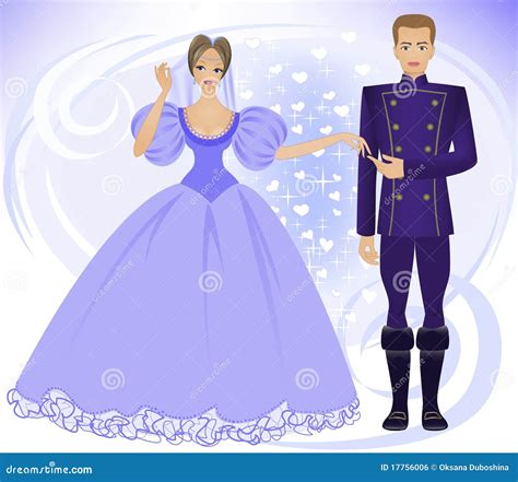 Prins En Prinses Vector Illustratie Illustration Of Paar 17756006