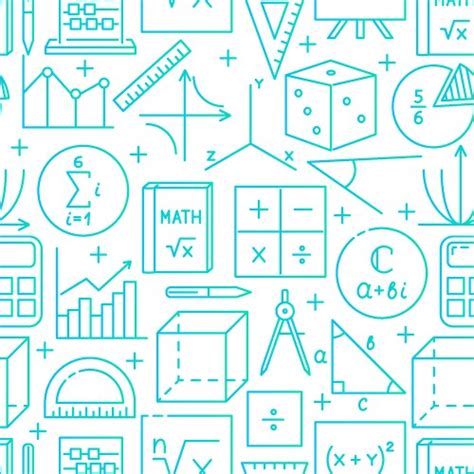 Mathematics Seamless Pattern Royalty Free Vector Image